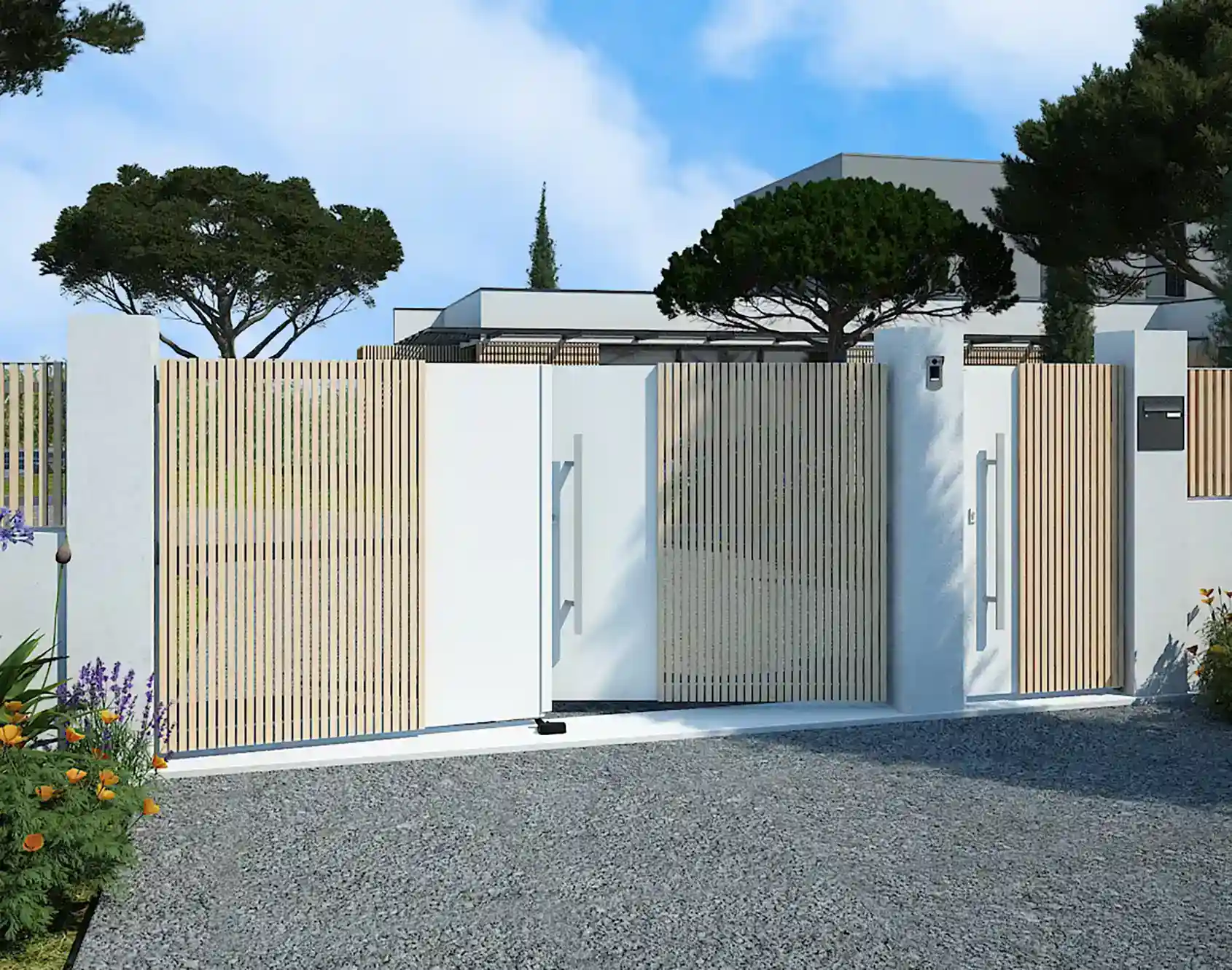 Thia - Sur mesure Architecte aluminium Portail | Kostum